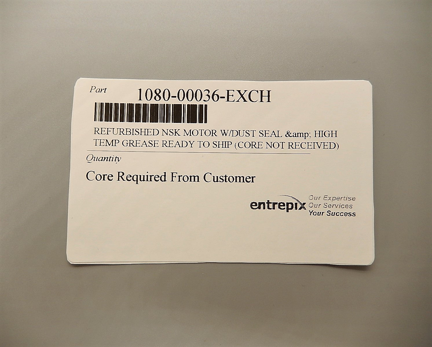 1080-00036-EXCH – Entrepix, Inc.